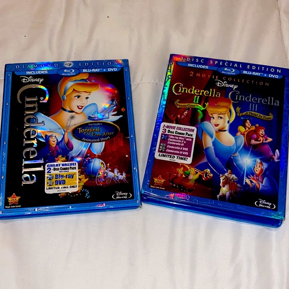 Disney | Media | Cinderella 2 And 3 Diamond Edition Bluray And Dvd ...